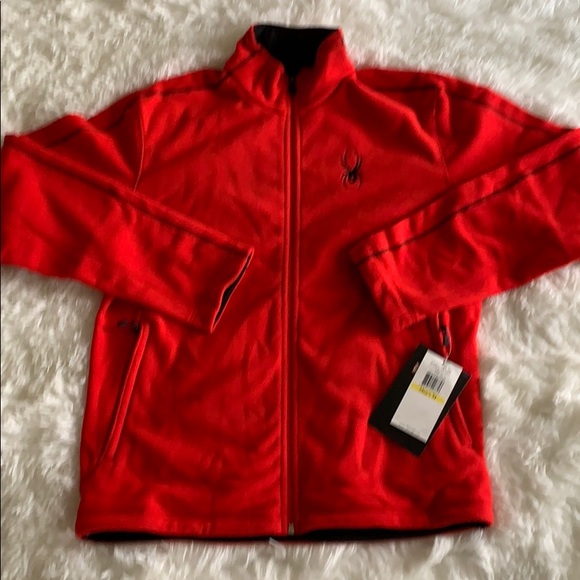 Spyder | Jackets & Coats | Spyder Mens Speed Fleece Jacket Red | Poshmark